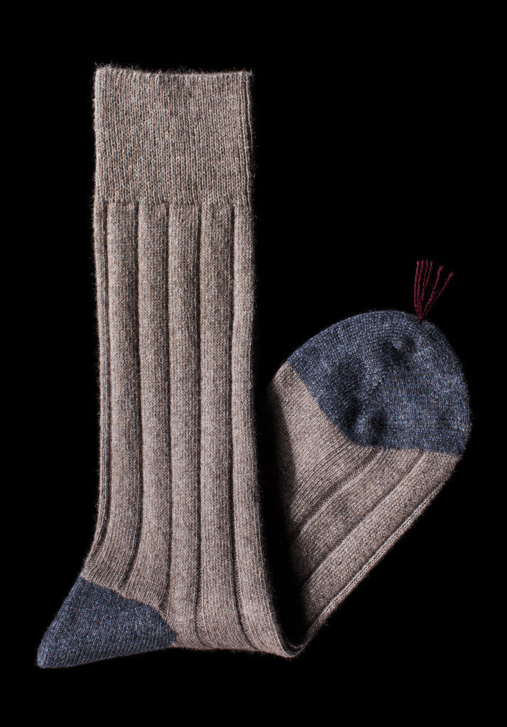 Mink Cashmere Boot Socks Style | WILLIAM ABRAHAM